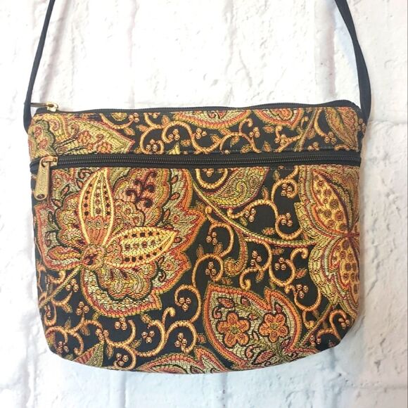 Danny K | Bags | Vintage Danny K Beverly Hills Floral Tapestry Shoulder ...